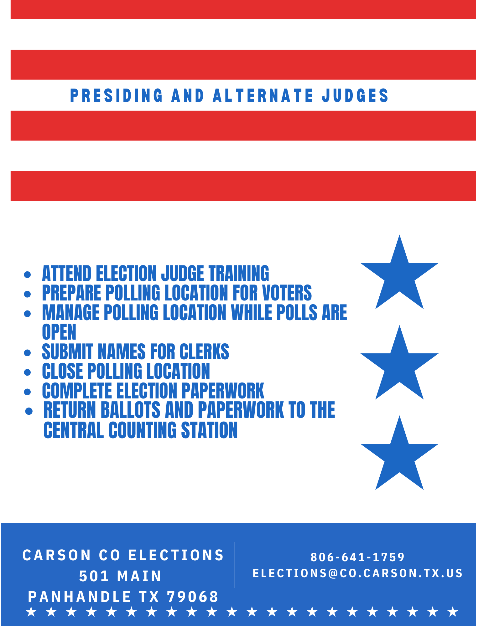 Carson County, TX - Elections